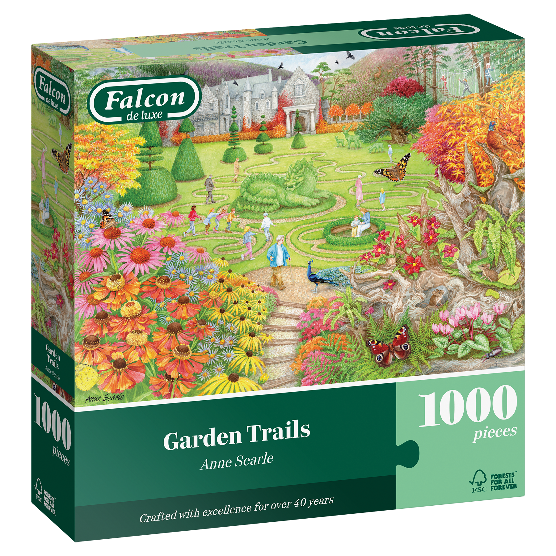 Falcon - Garden Trails (1000 pieces) - Jumboplay.com